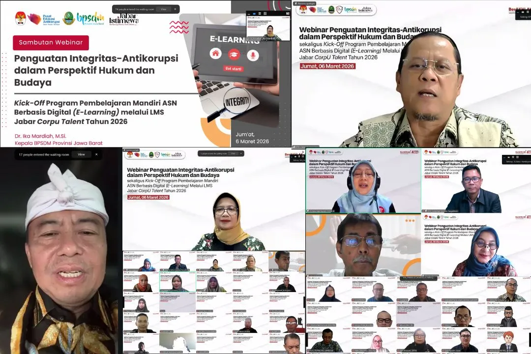 Jabar Luncurkan Pembelajaran Mandiri ASN Berintegritas Berbasis Digital